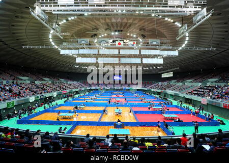 Osaka, Japan. 14th Jan, 2019. Miwa Harimoto Table Tennis : All Japan ...