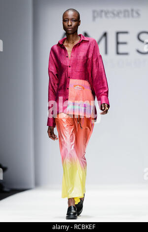 A Sri Lankan model displays a creation by designer Catherine Rawson ...