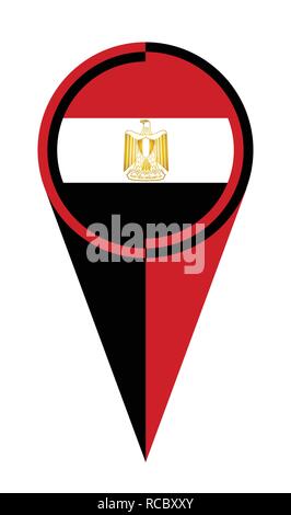 Vector cartoon Egypt map icon in comic style. Egypt sign illustration ...