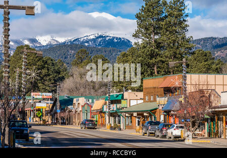 USA, New Mexico, Ruidoso: View of Downtown along Rt.48 Stock Photo - Alamy