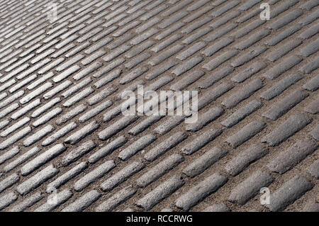 a smooth paving stone, road paving stones, cobblestones Stock Photo - Alamy