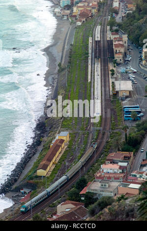 Italy Sicily The railway Station at Giardini Naxos (Taormina) Said to ...
