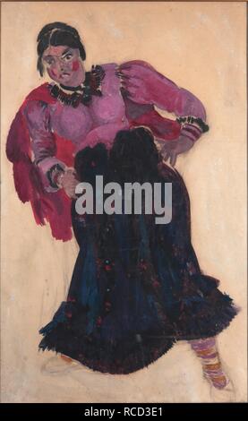 Costume design for the opera "Quiet Flows the Don" by Ivan Dzerzhinsky ...