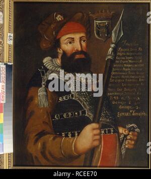 Portrait of the Cossack's leader, Conqueror of Siberia Yermak ...