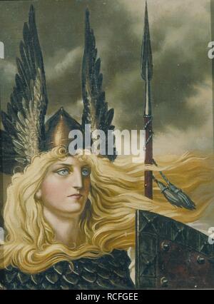 The Valkyrie. Museum: PRIVATE COLLECTION. Author: HEINRICH BÜRCK Stock ...