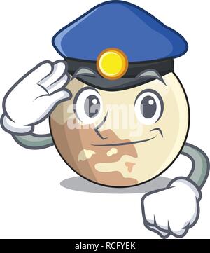 Police Pluto saturn isolated in with mascot Stock Vector Image & Art ...