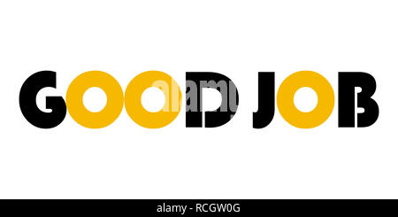 Good job compliment illustration Stock Photo - Alamy
