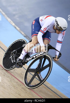 Katy Marchant of Great Britain during the Women's Sprint quarterfinals ...