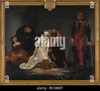 The Execution of Lady Jane Grey, Paul Delaroche, 1833 Stock Photo - Alamy