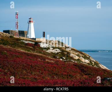 A lighthouse has provided guidance at Chebucto Head since 1872 with the ...