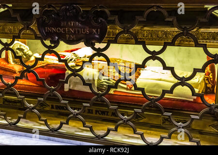Tomb of Pope Innocentius XI in the Chapel of St. Sebastian of Saint ...