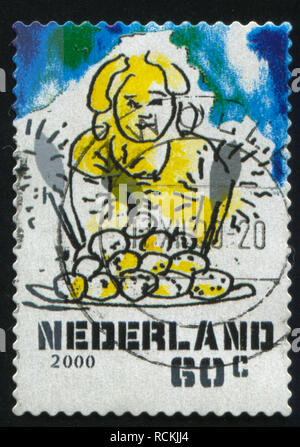 RUSSIA KALININGRAD, 4 JULY 2017: stamp printed by Netherlands shows ...