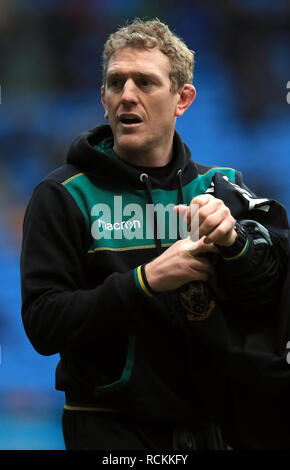 Sam Vesty, Northampton Saints' Attack and Backs coach during the ...