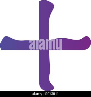 Plus or cross symbols. hand painted plus cross sign isolated on a white ...
