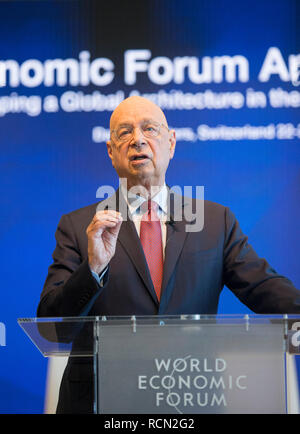 Geneva, WEF headquarters in Geneva. 15th Jan, 2014. Klaus Schwab ...