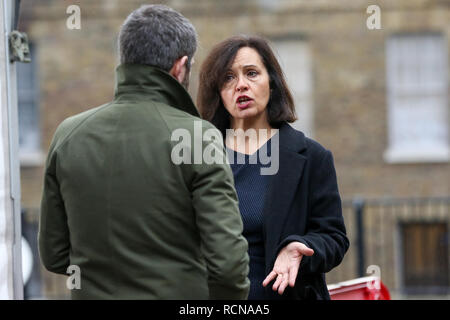 Caroline Flint, MP for Don Valley with her husband, Philip Cole after ...