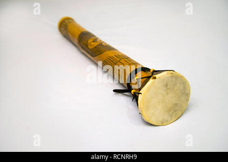 Tribal drum in the Philippines. Philippine long drum instrument ...