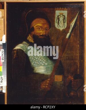 Portrait of the Cossack's leader, Conqueror of Siberia Yermak ...