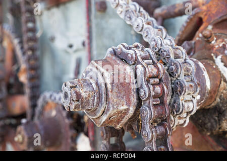 An old and rusty antique gear for chains Stock Photo - Alamy