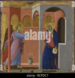 The Annunciation. Museum: National Gallery, London. Author: POUSSIN, NICOLAS Stock Photo - Alamy
