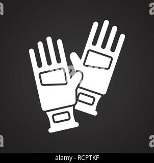 Do not wear gloves, no gloves, prohibition sign, vector illustration ...