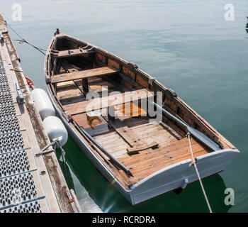 Empty rowboat in water Stock Photo: 11379416 - Alamy