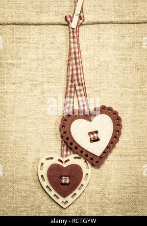 red hearts on a red background with place for text Stock Photo - Alamy