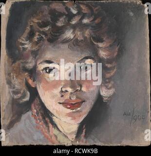 Portrait of the painter Nadezhda Psishcheva (1881-1913). Museum ...