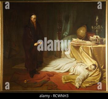 Painting Seni at the Dead Body of Wallenstein (1855) by German ...