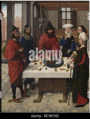 Dirk Bouts’ painting of the Last Supper features a detailed central ...