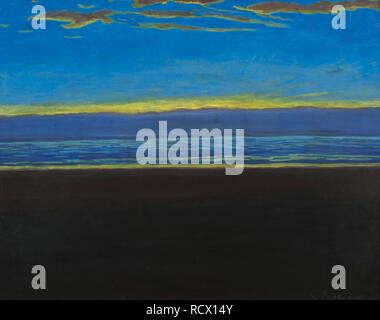 Marine, plage sombre (Seascape, dark beach). Museum: PRIVATE COLLECTION ...
