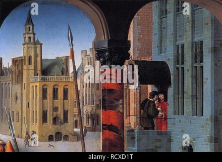 Gerard David - The Judgment of Cambyses, panel 1 - The capture of the ...
