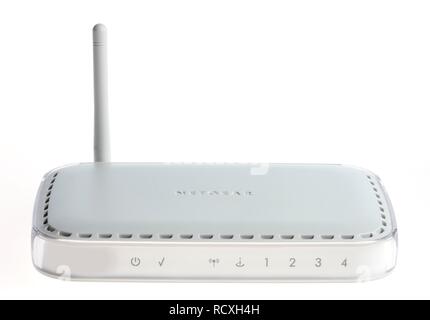 Router for distributing an incoming broadband connection via Wi-Fi ...
