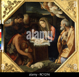 Nativity painting."The Adoration of the Shepherds" by Guido Reni (1575 ...