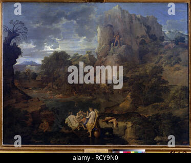 Nicolas Poussin - Landscape with Hercules and Cacus Stock Photo - Alamy