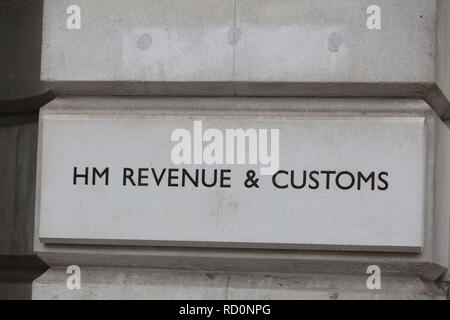 The HMRC government department building in Whitehall, London, England ...