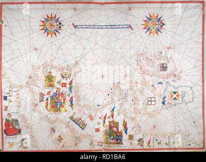 Portolano map of Europe Stock Photo - Alamy