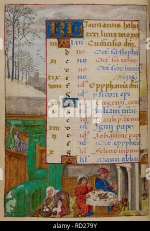 The 'January Hours of Joanna of Castile' is a manuscript created ...