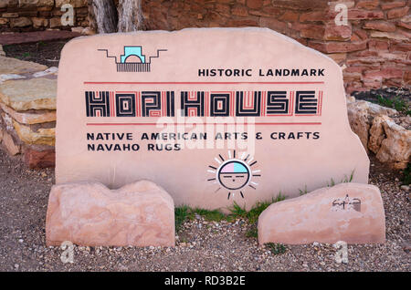 National Historic Landmark sign, Historic Grand Canyon Railway Depot ...