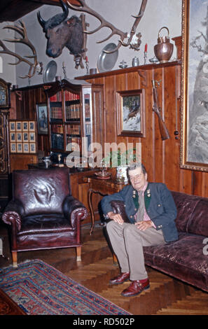Tassilo Fürst von Fürstenberg in seinem Anwesen in Strobl, Österreich ...