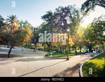 Santiago de Chile, Parque Forestal, Parkanlagen, Denkmal, Wasser ...
