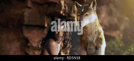 MOWGLI: LEGEND OF THE JUNGLE, from left: Bagheera (voice: Christian ...