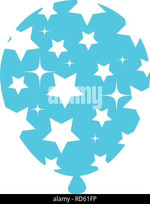 stars balloons helium floating icon Stock Vector Image & Art - Alamy