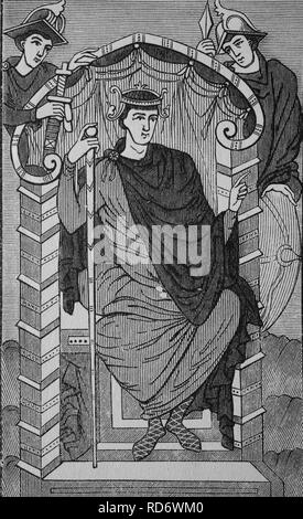 Lothair I or Lothar I, 795 – 855. Holy Roman Emperor (817–855, co ...