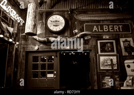 Texas small town bar interior in the Hill Country, USA Stock Photo - Alamy