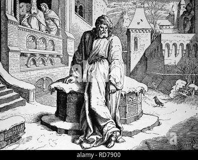 King Henry IV at Canossa in 1077 where he went in order to obtain the ...