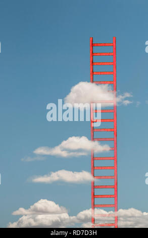 clouds, ladder, ladder of success, cloud, ladders Stock Photo - Alamy