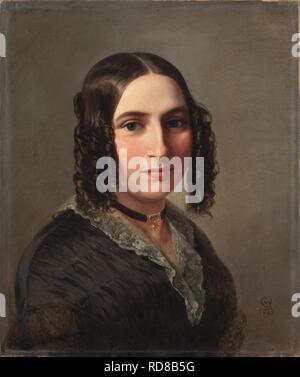 Portrait of the composer Fanny Hensel née Mendelssohn (1805-1847 ...