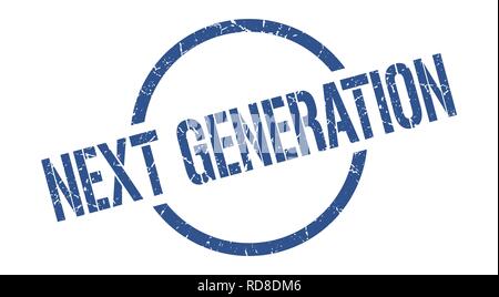 generation x blue round stamp Stock Vector Image & Art - Alamy