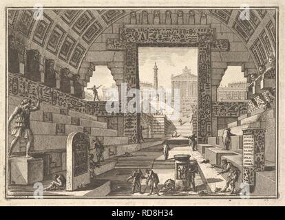 Ancient school built according to the Egyptian and Greek manners ...